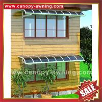 China excellent waterproofing super durable metal aluminium aluminum alu polycarbonate awning canopy shelter sunvisor for sale for sale