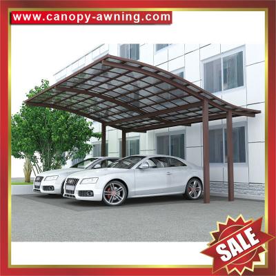 China excellent outdoor aluminum alu polycarbonate villa hotel garden parking car shelter carport canopy awning shed shield for sale