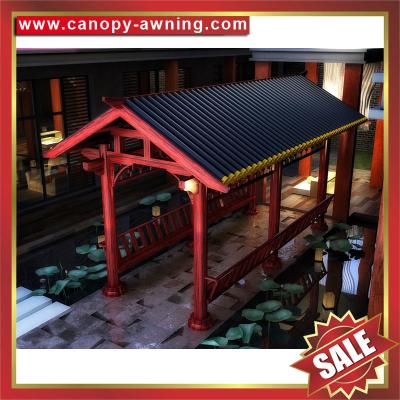 China Public garden park villa hotel alu Aluminium alloy metal gazebo pavilion kiosk pergola-beautiful sunshade shelter! for sale