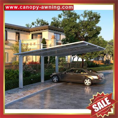 China China cantilevered design hauling alu aluminum polycarbonate pc carport parking car shed canopy shelter cover awning for sale