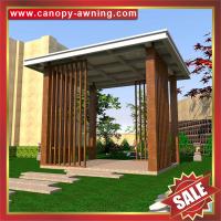 China Outdoor Public garden park passage gazebo wood style Aluminium aluminum gazebo pavilion kiosk sunshade canopy shelter for sale