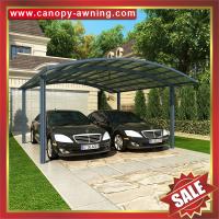 China hot sale outdoor pc polycarbonate aluminium aluminium alu park double cars shelter canopy cover shield carport for sale