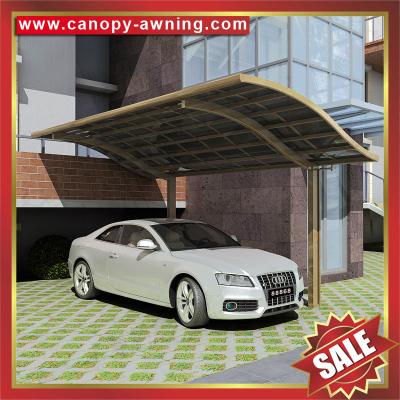 China hot sale outdoor pc polycarbonate aluminium aluminium alu parking car shelter canopy awning cover shield carport for sale