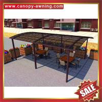China hot sale outdoor rain sun pc polycarbonate aluminium aluminium alu gazebo pavilion shelter canopy awning cover shield for sale