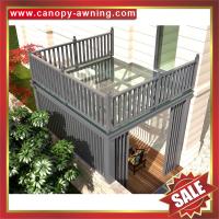 China Nice alu Aluminium aluminum glass house villa balcony gazebo pavilion rain sun canopy awning shelter cover shelter China for sale