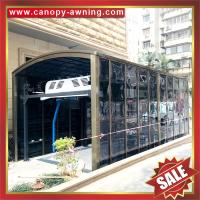 China outdoor rain pc polycarbonate aluminium aluminium alloy park car shelter canopy awning cover carport garage for sale for sale