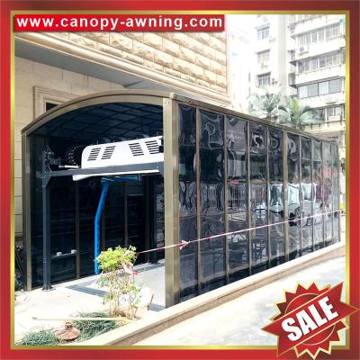 China outdoor rain pc polycarbonate aluminium aluminium alloy park car shelter canopy awning cover carport garage for sale for sale