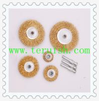 China Crimped Wire Small Flat Wheel Brushes TRC02 for sale
