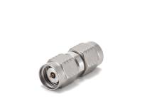China 1.85mm male to 1.85mm male stainless steel RF Coaxial Adaptor for sale