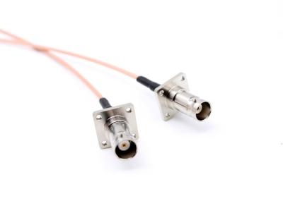 China Cable Assembly BNC Female Flange and SMB Female R/A with RG316 cable，length 700 mm for sale