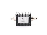 China 20 dB Fixed Attenuator, SMA Male to SMA Female Black Anodized Aluminum Heatsink Body Rated to 25Watts Up to 6 GHz for sale