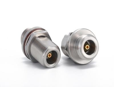 China N female to N female bulkhead stainless steel RF Coaxial Adapter N-KYKMG for sale