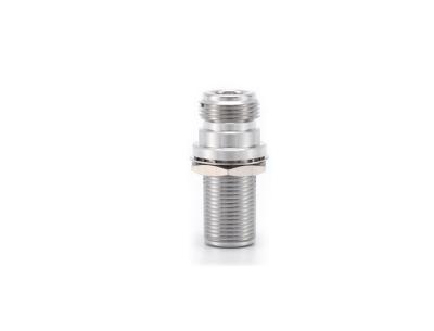 China N 75Ω Female to N 75Ω Female Bulkhead RF Adapter for sale