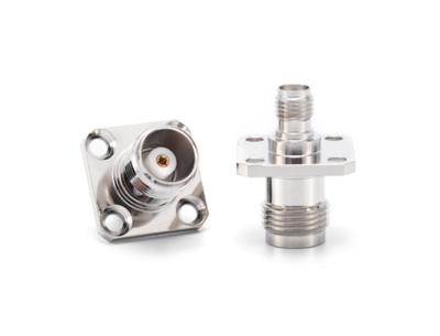 China TNC Female to SMA Female 4 Holes Flange RF Adapte for sale