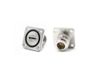China RF Connector N Female Flange for .086/RG405 Cable for sale