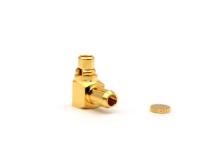 China RF Connector MMCX Male R/A for RG178 cable for sale