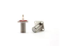 China F Type Female Bulkhead Connector for Flange Terminal for sale