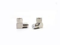 China RF Adapter F Male to Female Right Angle for sale