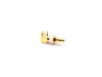 China SAA Female 75Ω Right Angle Bulkhead PCB Mount RF Coaxial Connector for sale