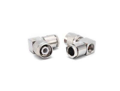 China TNC Male Right Angle RF Coaxial Connector for LMR300 Cable Clamp TNC-JW300A for sale