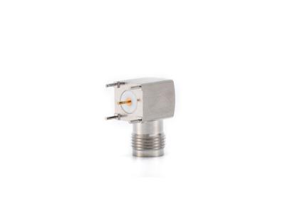 China TNC Female Right Angle RF Coaxial Connector for PCB mount for sale
