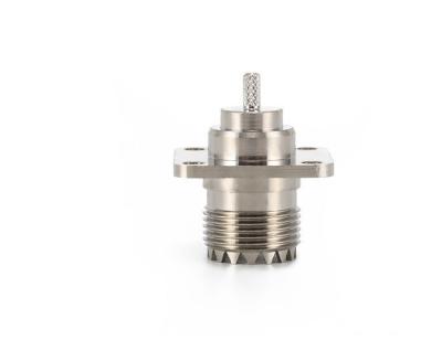 China UHF female flange Connector for RG316 cable crimp for sale