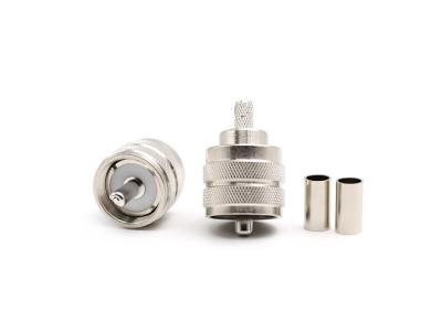 China RF Connector UHF Male for RG58 cable crimp for sale