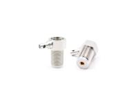 China UHF Female Bulkhead Right angel Connector for RG58 for sale