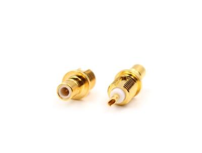 China RF Coaxial Connector SMB Male Bulkhead Connector Terminal for sale