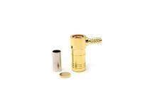 China RF Connector SMB Female Right Angle For RG316 Cable Crimp for sale