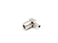 China RF Connector QMA Male Right Angle for LMR200 Cable Crimp for sale