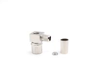 China RF Connector QMA Male Right Angle For LMR240 Cable for sale