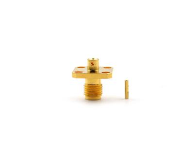 China RF Connector ISMA Female Flange for .086/RG405 Cable for sale