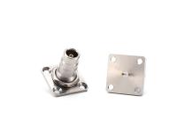 China RF Connector QN Female Bulkhead Flange Mount for sale