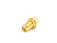 China RF Connector RPSMA Female Bulkhead Right Angle for sale