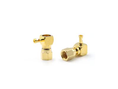 China SMC Female Right Angel Connector for 1.13mm/1.37mm Cable for sale