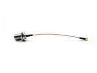 China Cable Assembly N Female Bulkhead and MCX Male Right Angle with RG316 Cable, length 150mm for sale