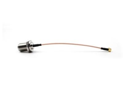 China Cable Assembly N Female Bulkhead and MCX Male Right Angle with RG316 Cable, length 150mm for sale