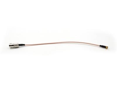 China Cable Assembly MCX Male Right Angle and BNC Female with RG316 Cable, length 240mm for sale
