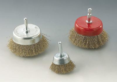 China Shaft-mounted cup brushes for sale