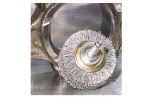 China Shaft mounted abrasive wheel brushes,Strip flat brushes for sale