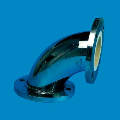 China Alumina Ceramic Lined Pipe Elbows 100 MOQ Polymer Composite Wear Resistant Pipeline for sale
