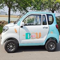 China 4-Door 4-Seat EV Car Mini Electric Car For Adult in Max Speed 60-120km/h Mileage 50km for sale