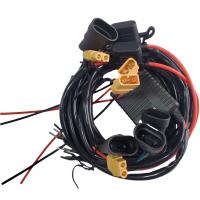 China Automotive LED Headlight Harness 12V 40A Dual Relay 280W PVC Insulation for sale