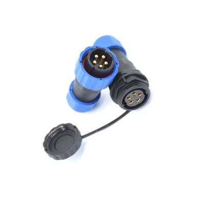 China M19 Male Female Plug And Sockets IP67 Waterproof Cable Connector For Automotive for sale
