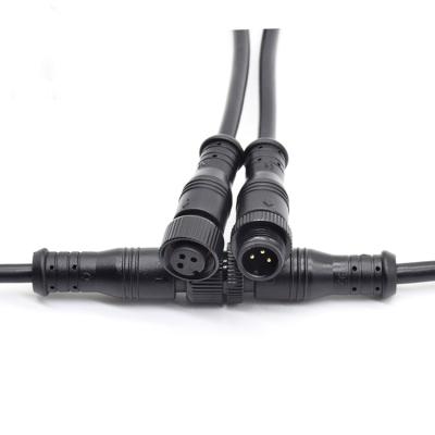 China M12 Waterproof Connector Aviation Head Sensor Male to Female Extension Cable for sale
