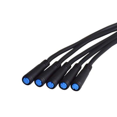 China Waterproof Wire Harness M8 4Pin Male Pin Head Plastic Cable Mini  Circular Connectors for sale