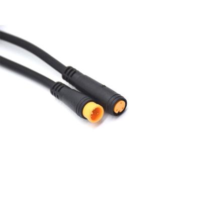 China Waterproof M8 3Pin Electric Bicycle Brake Cable Wire IP65 For E-Bike LED Lighting for sale