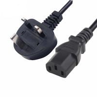 China 3 Pin BS power cable Extension 3core 3x0.75mm2 to IEC320-C6 Connector for sale