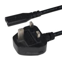 China Computer Angled Plug BS Power Cable 250V 2Pin Copper IEC for Home Hotel Restaurant for sale